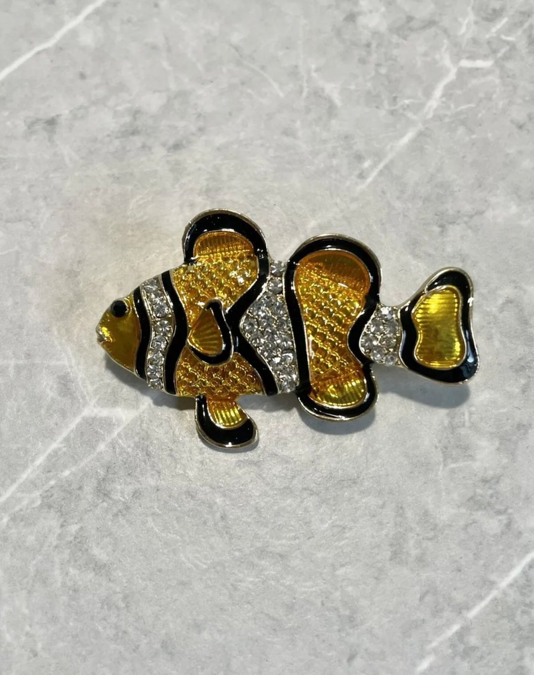 Gorgeous Clown Fish Brooch Pin - Etsy