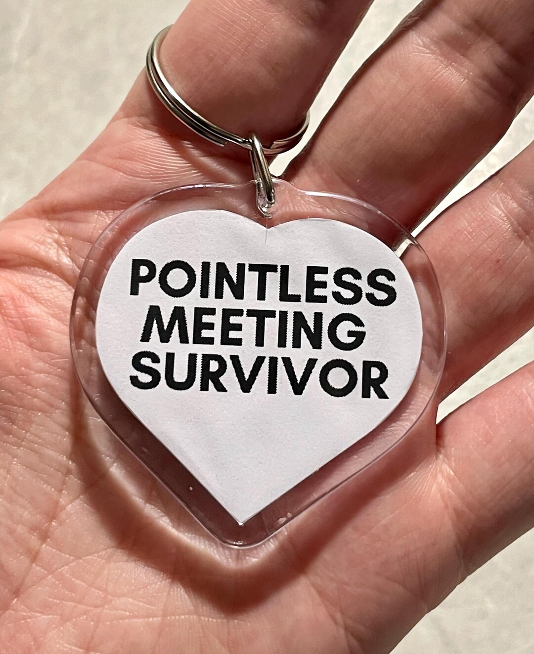 Pointless Meeting Survivor Heart Keyring Keychain Brand New Perfect for ...