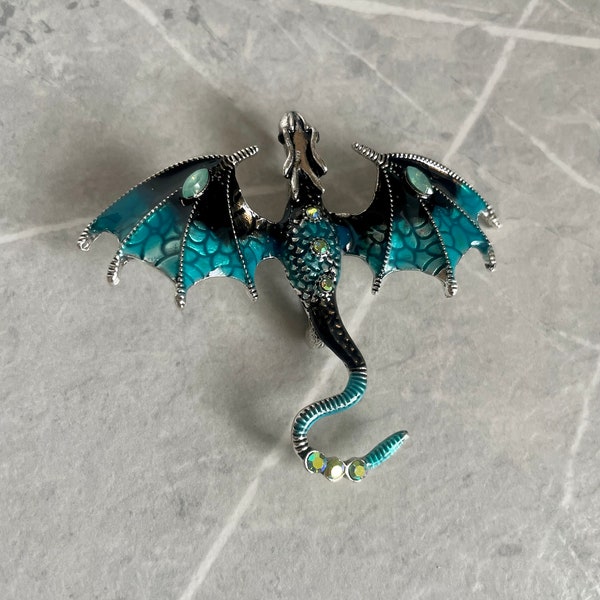 Dragon Brooch - Etsy
