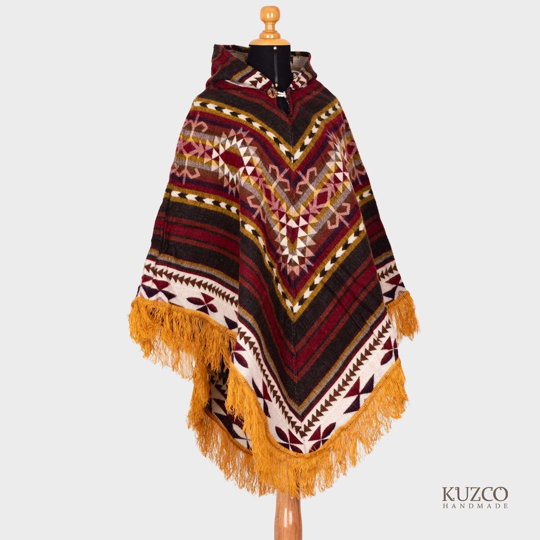 Native Poncho, Indian Poncho, Native Alpaca Poncho, Unisex Poncho ...