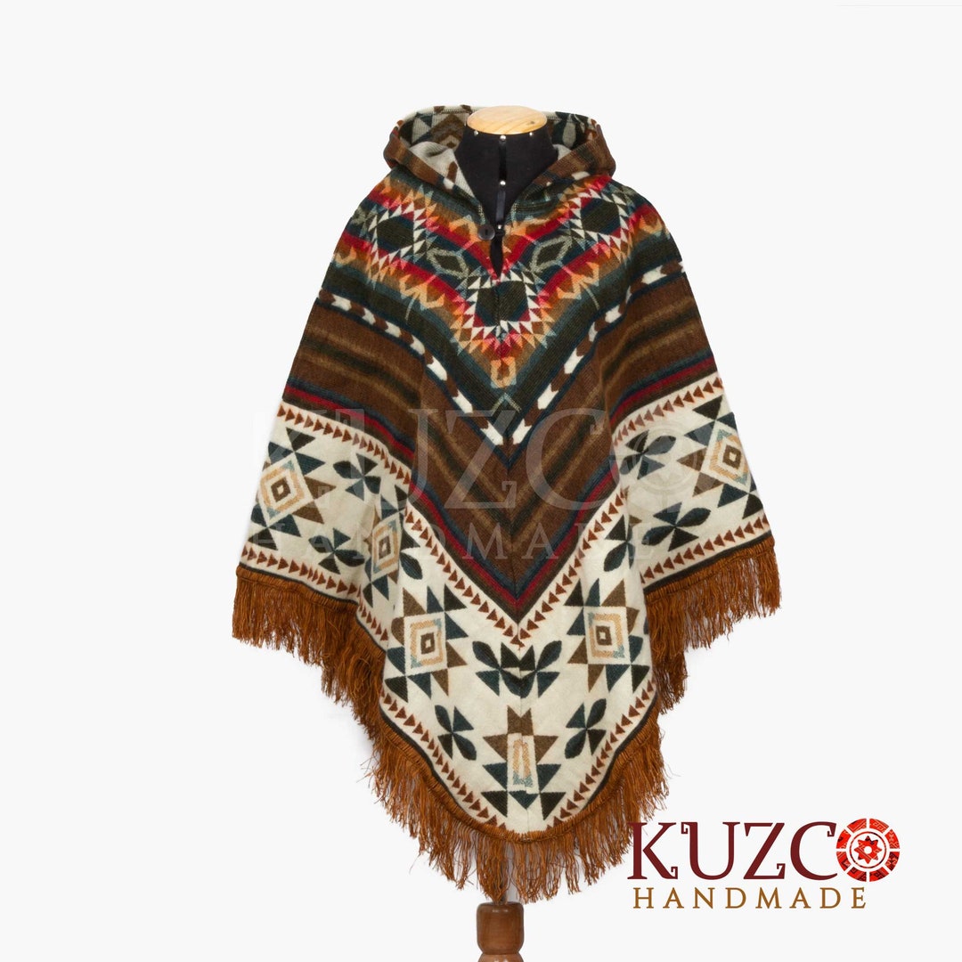 Native Poncho, Indian Poncho, Native Alpaca Poncho, Unisex Poncho ...