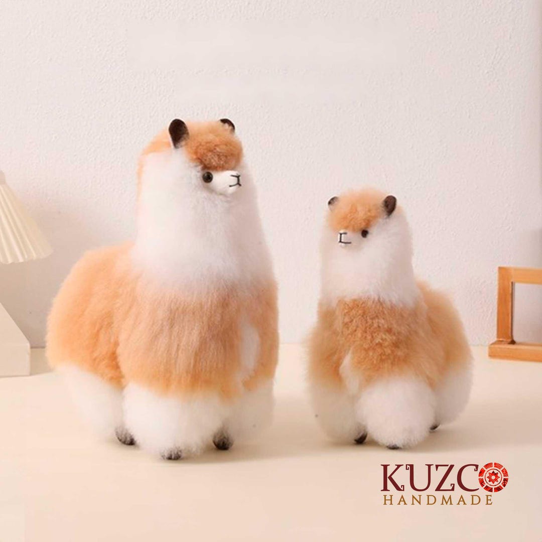 100% Real Alpaca Fur Toy, Alpaca Figure, Alpaca Toy, Toy Alpaca ...