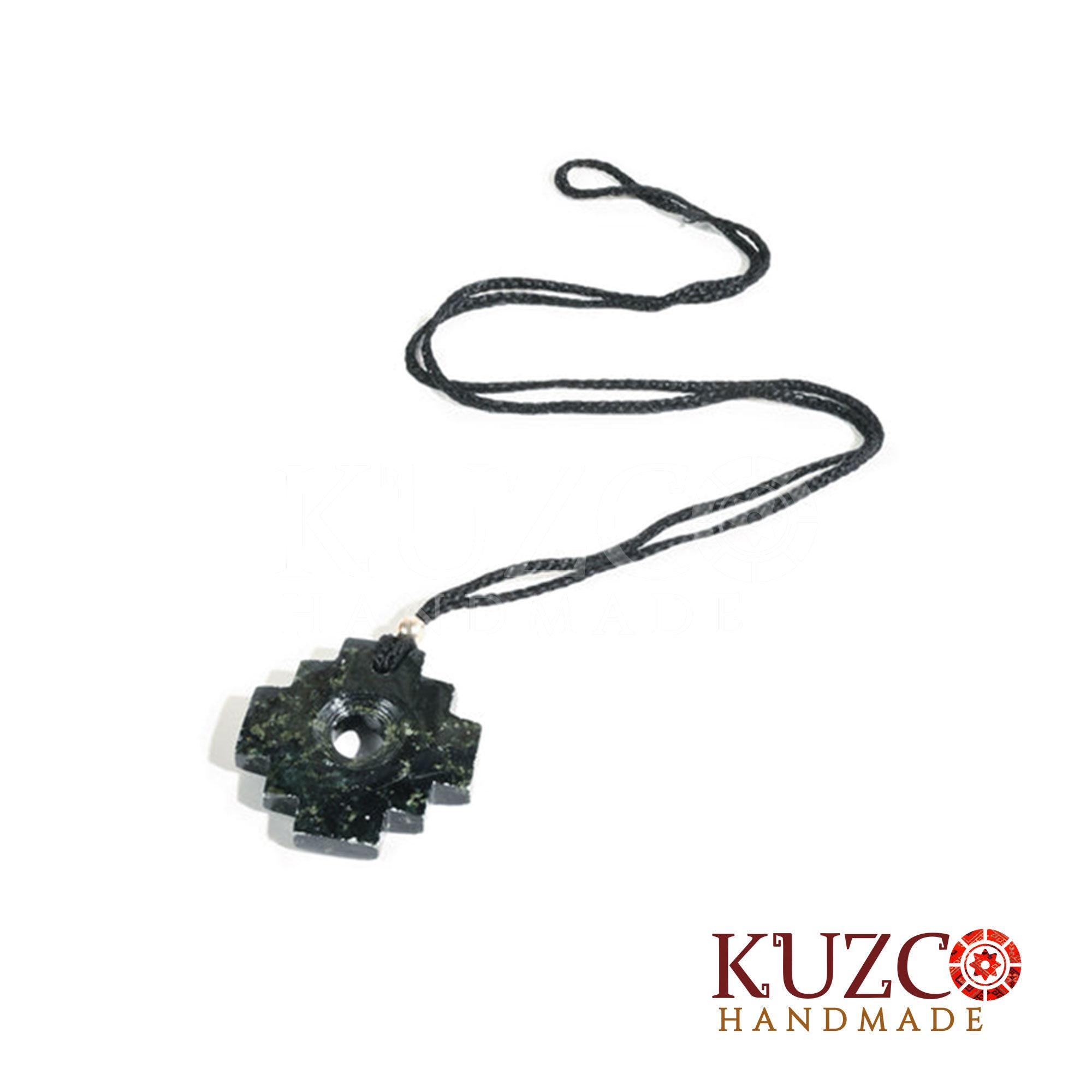 Dark Chakana Inca Cross Necklace, Peruvian Chakana Necklace, Pendant ...