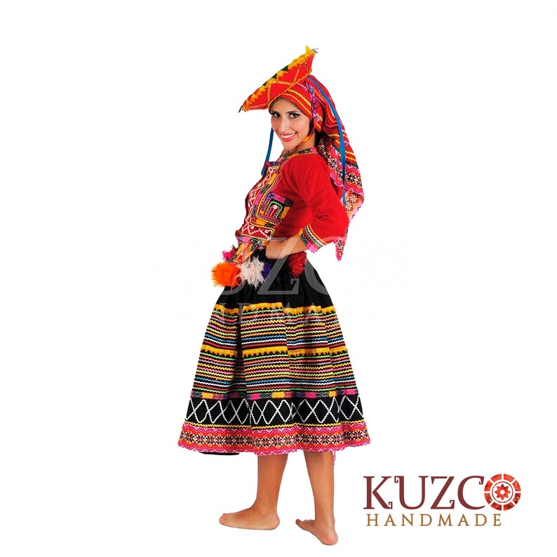 Traje tipico peruano para adulto, traje peruano, VALICHA, traje de ...