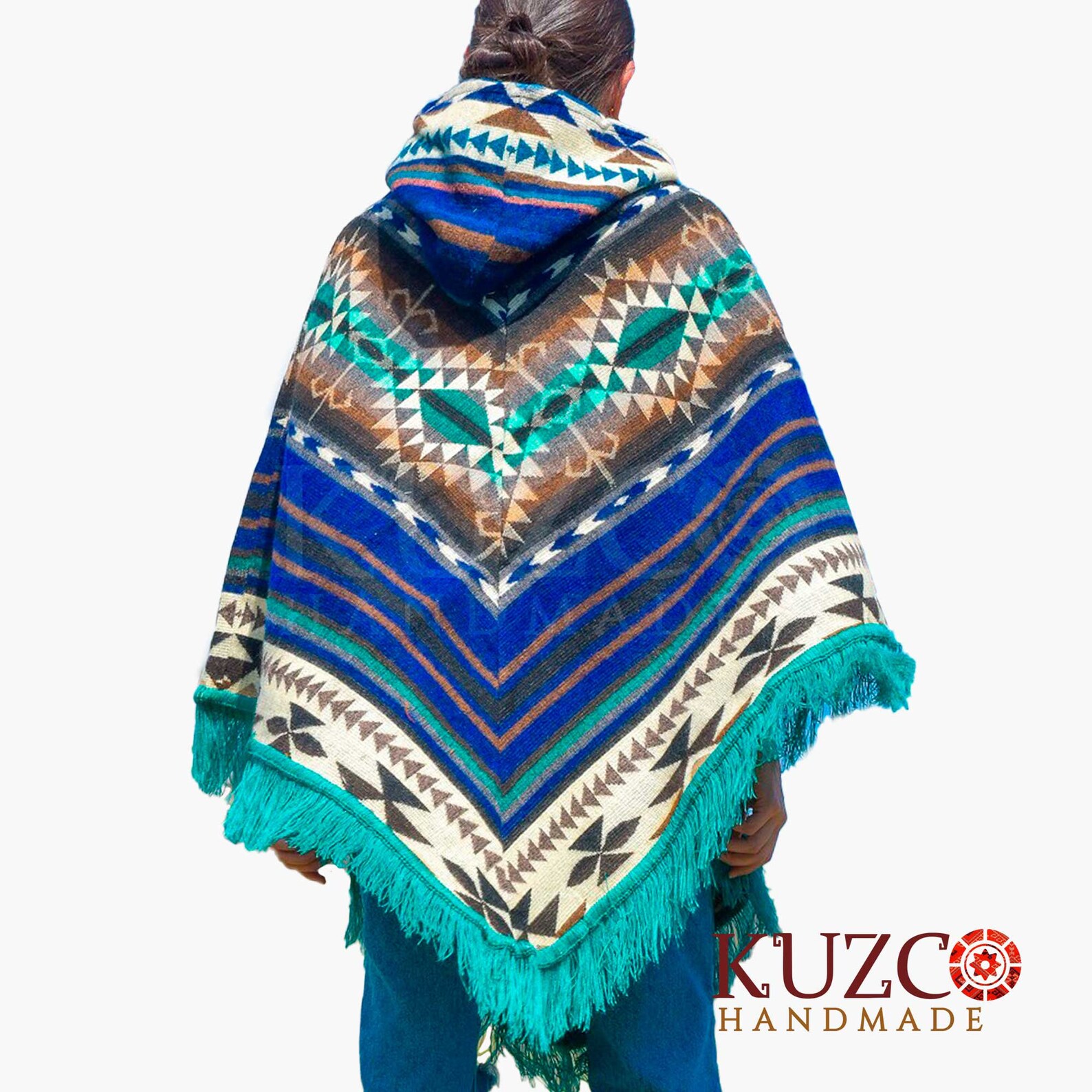 Native American Poncho, Tribal Poncho, Unisex Alpaca Poncho, Native ...