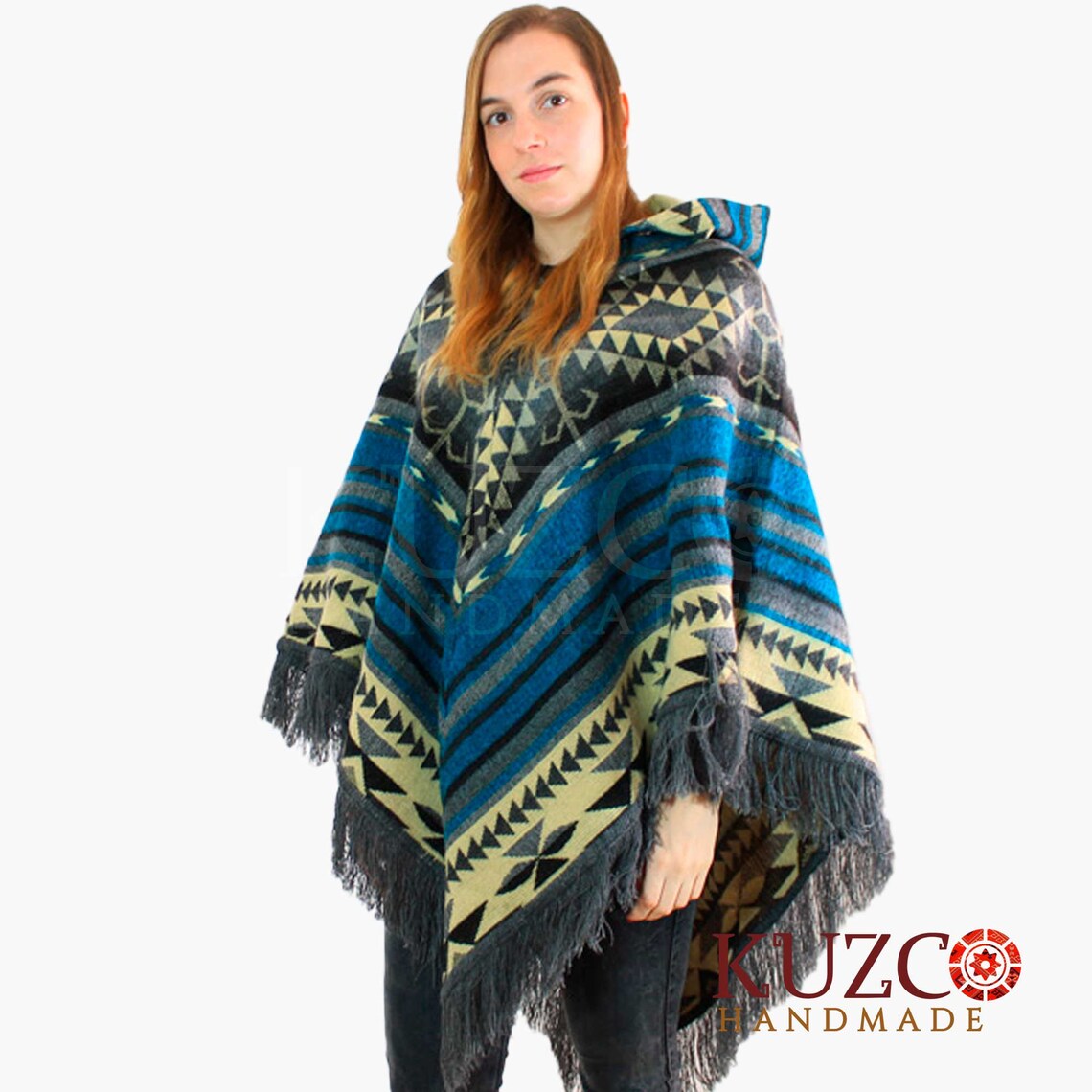 Native American Poncho, Tribal Poncho, Unisex Alpaca Poncho, Native ...