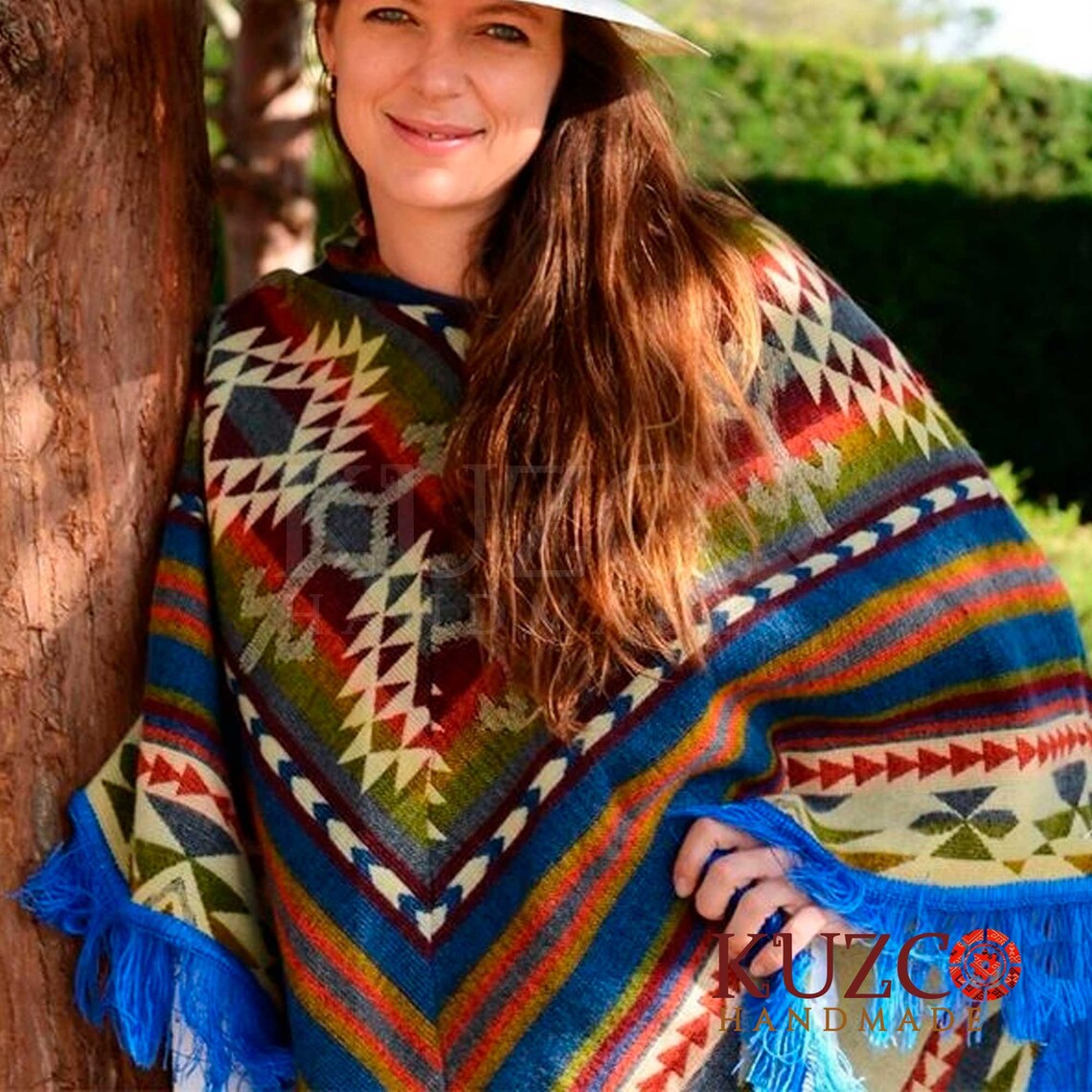 Native American Poncho, Tribal Poncho, Unisex Alpaca Poncho, Native ...
