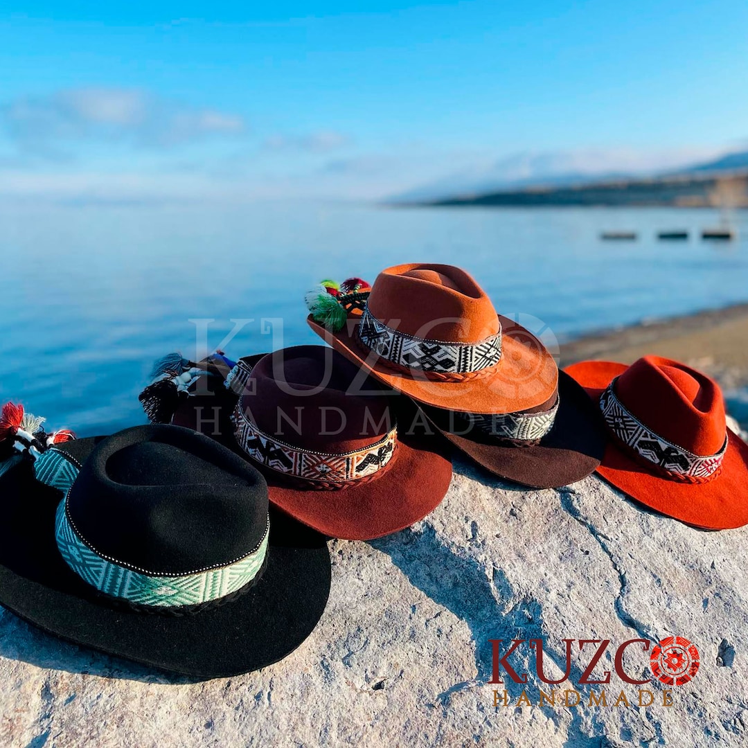 Peruvian Hat, Andean Hat, Fedora Hat, Artisan Hat, Mixed Felt and ...