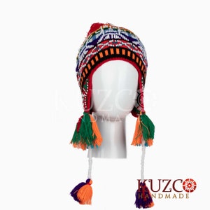 Chullo Hat "q'ero", Cap Chullo Peruvian, Peruvian Hat, Chullo Quero ...