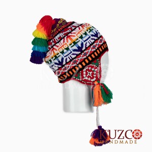 Chullo Hat "q'ero", Cap Chullo Peruvian, Peruvian Hat, Chullo Quero ...