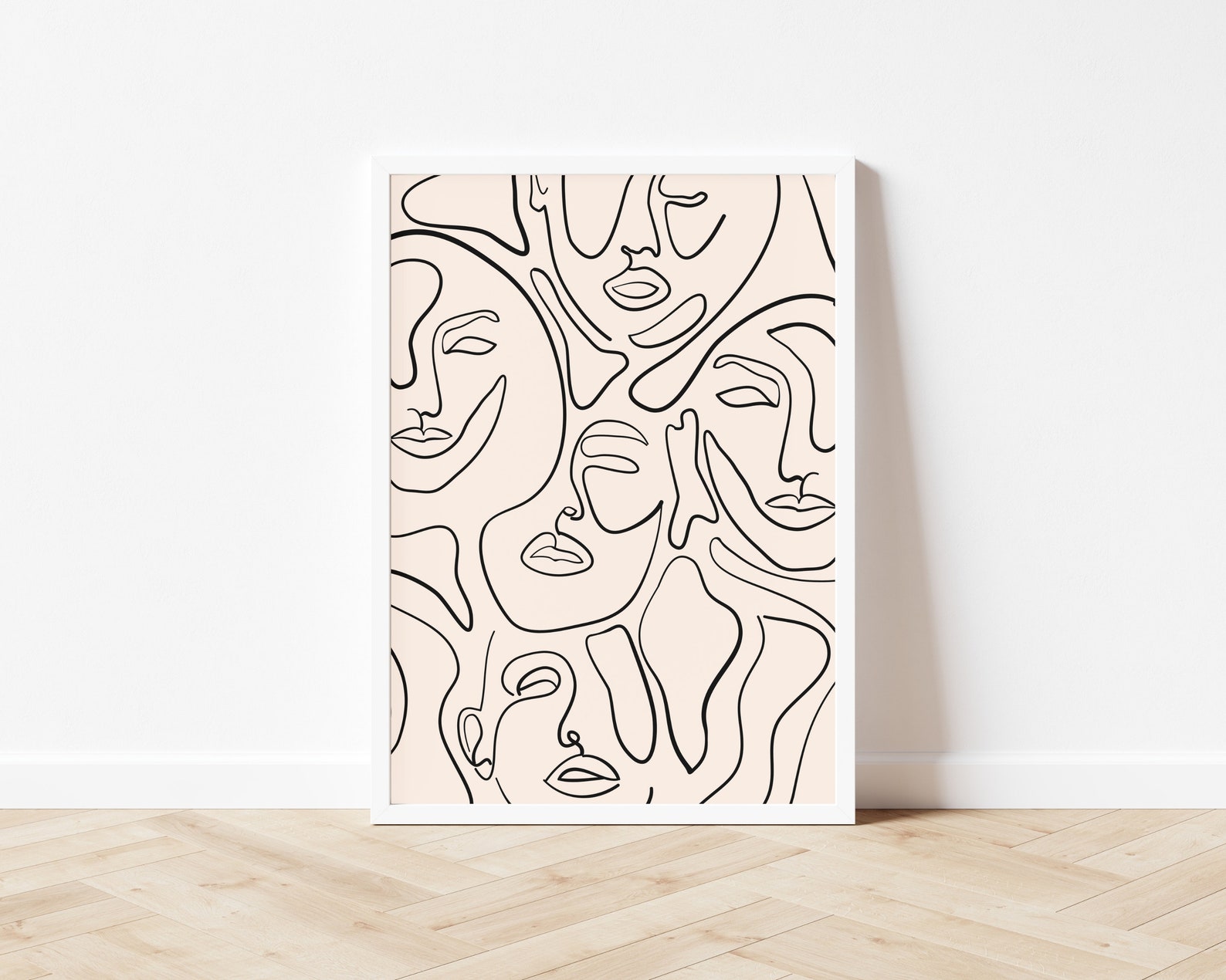 Abstract Face Line Drawing Instant Download Digital | Etsy