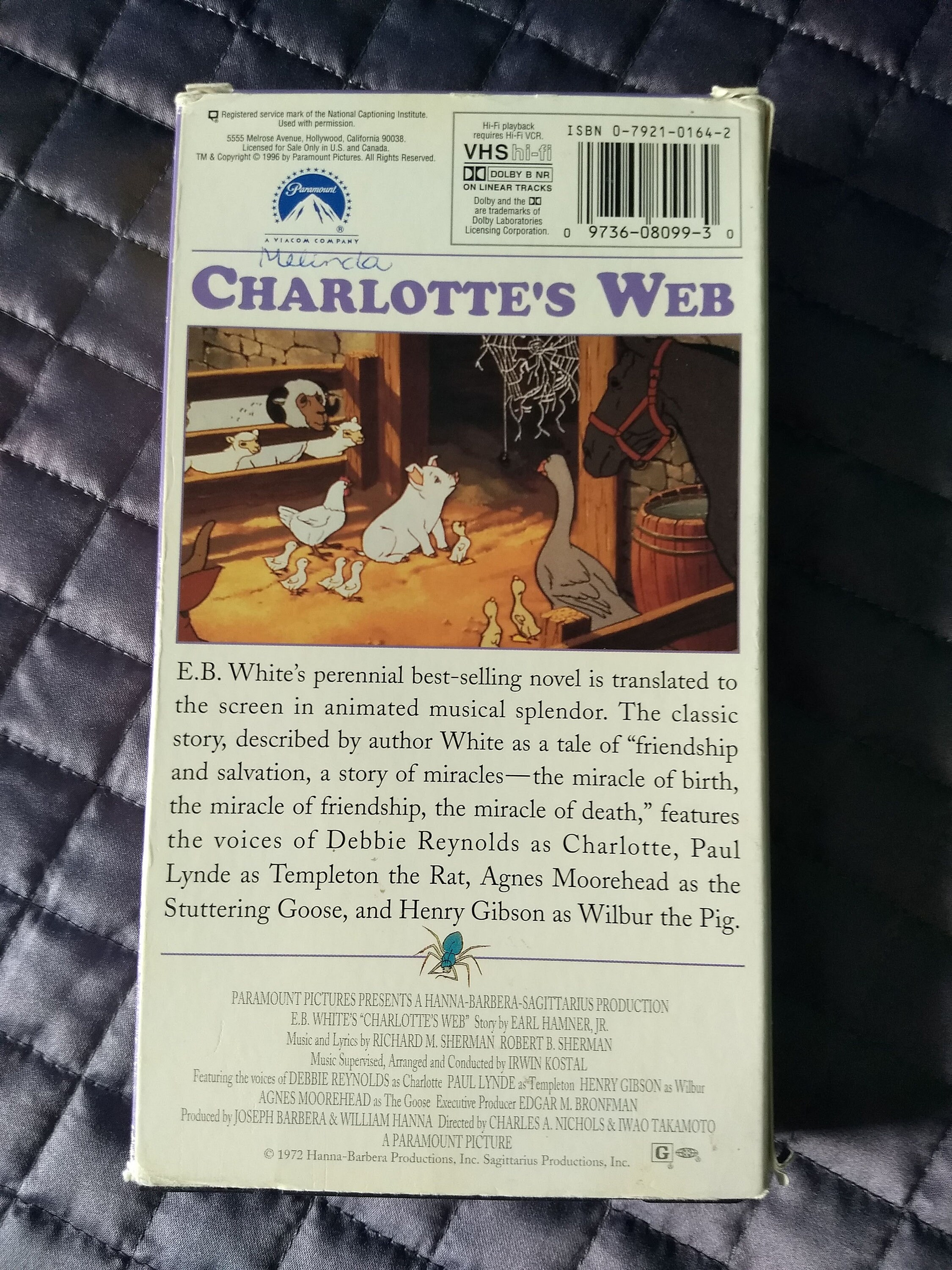 VINTAGE VHS Video Tapes-angel Wings Charlotte's Web Land - Etsy Australia