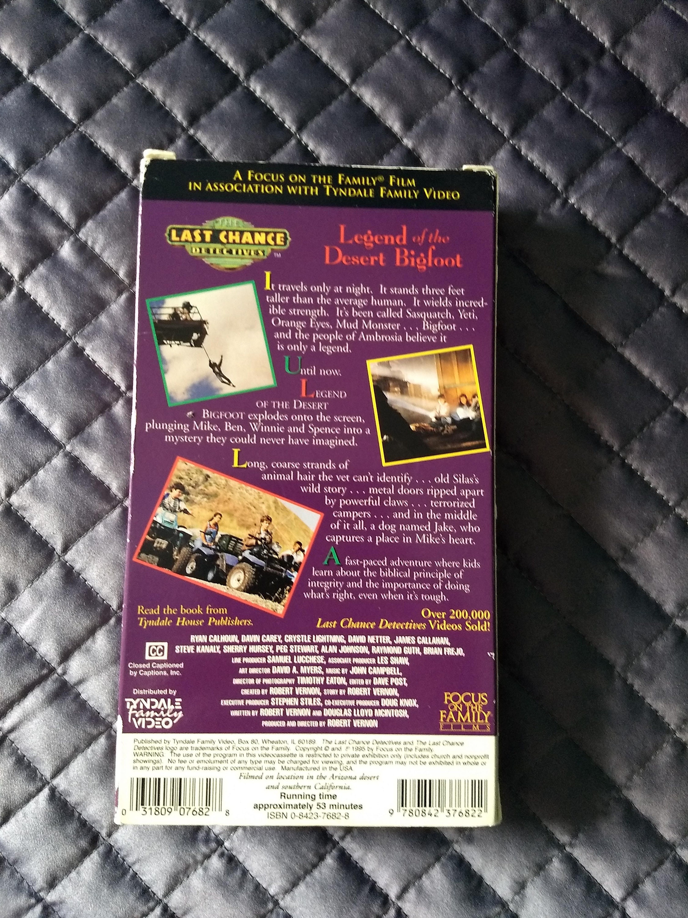 VINTAGE VHS Video Tapes-last Chance Detectives and Adventures in ...