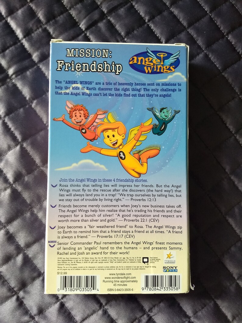 VINTAGE VHS Video Tapes-angel Wings, Charlotte's Web, Land Before Time ...