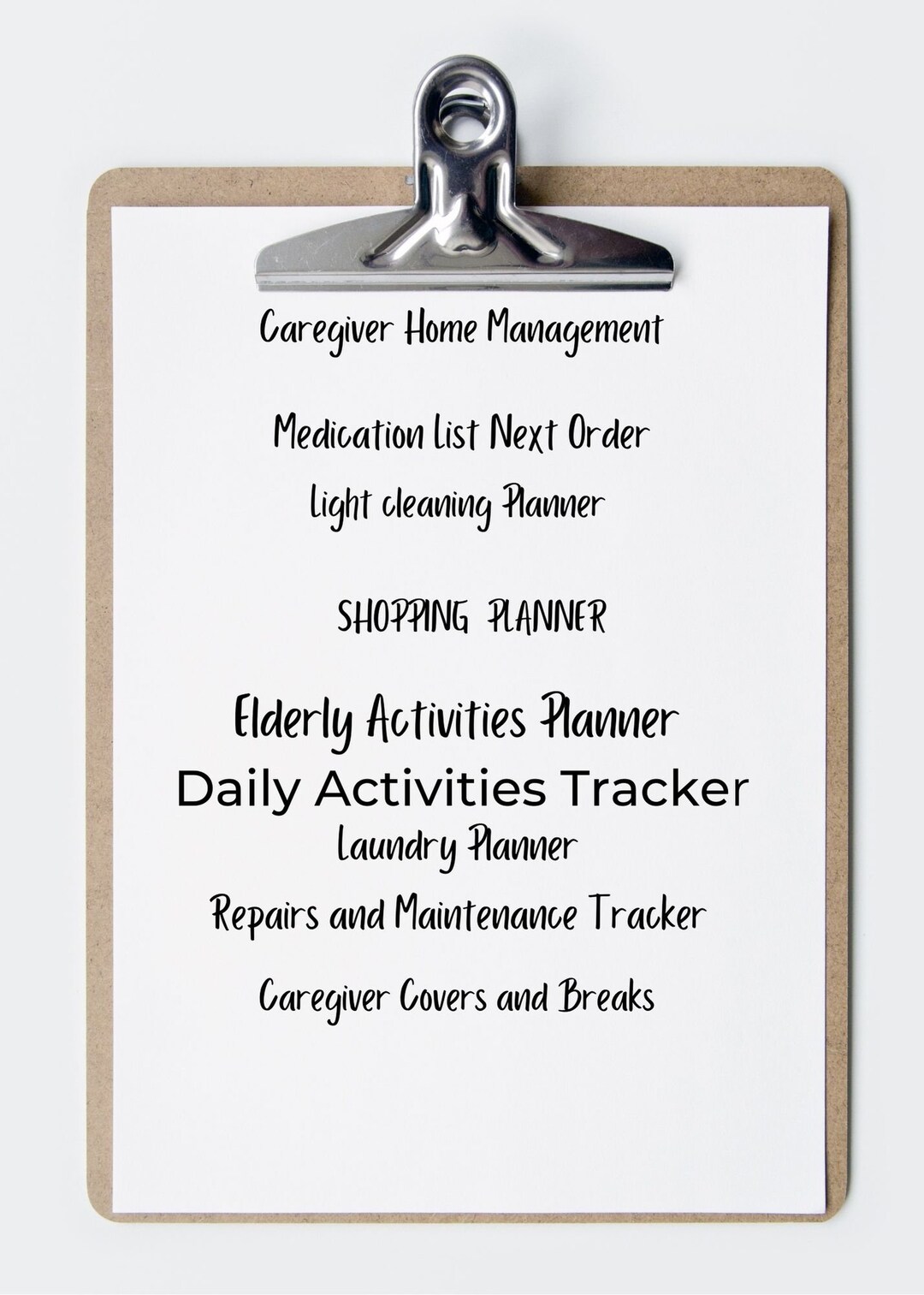 Easy Self Employed Professional Caregiver Daily Activities Template ...