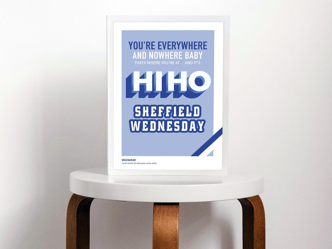 Personalized Sheffield Wednesday Owls Song Hi Ho Word Art Print ...