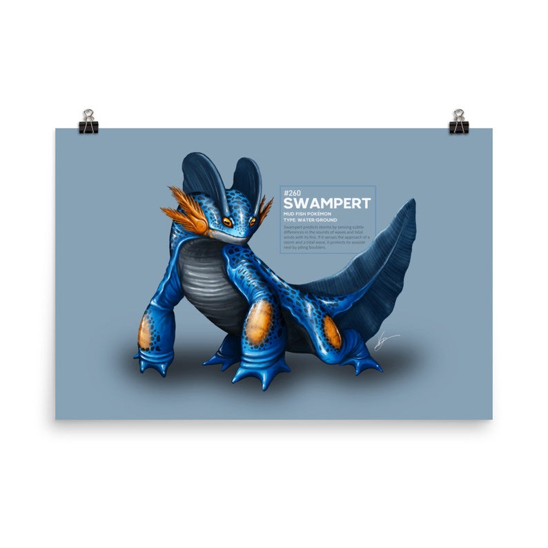 Realistic Swampert - Etsy
