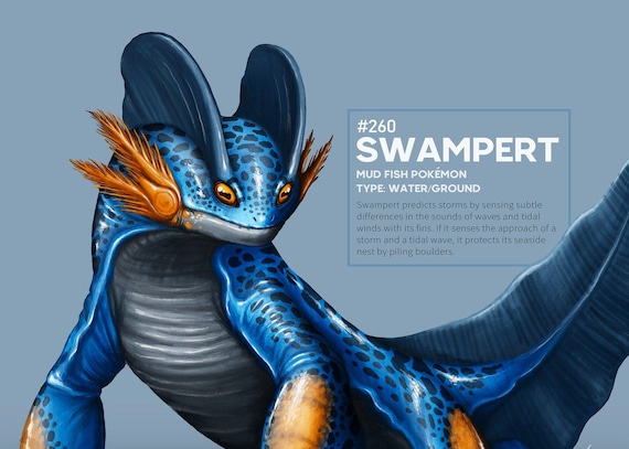 Realistic Swampert | Etsy