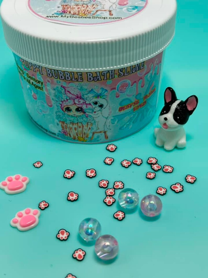 Besties Slime Co Com puppy Bubble Bath SLIME With - Etsy