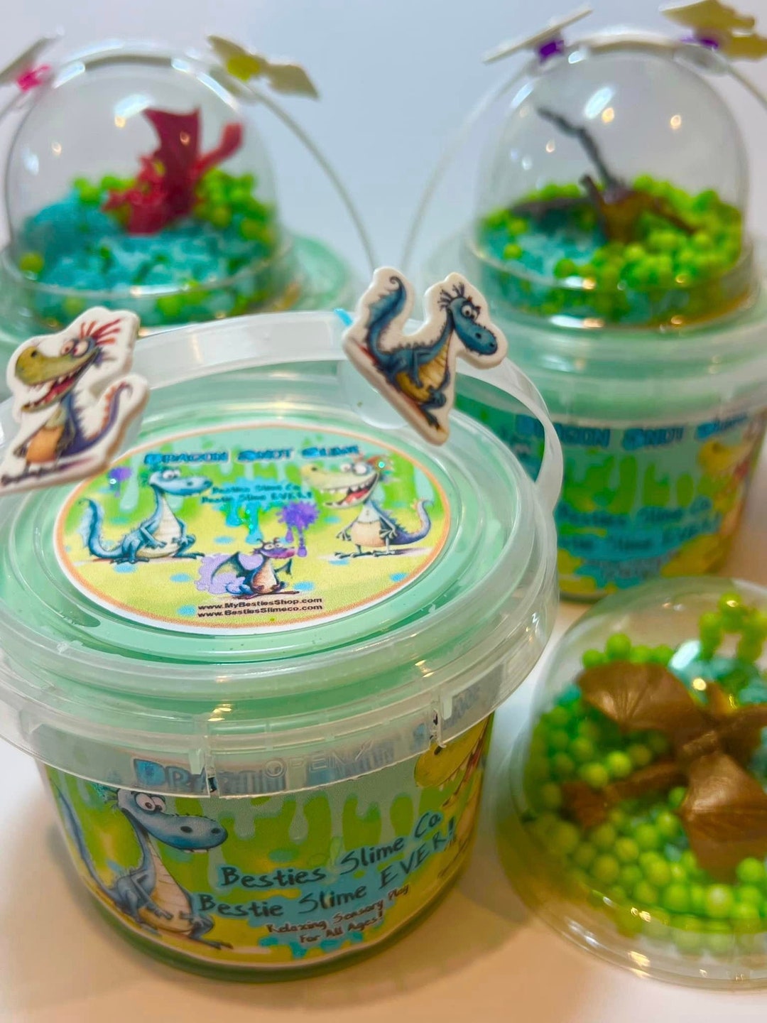 Besties Slime Co Com dragon SNOT Bucket SLIME - Etsy