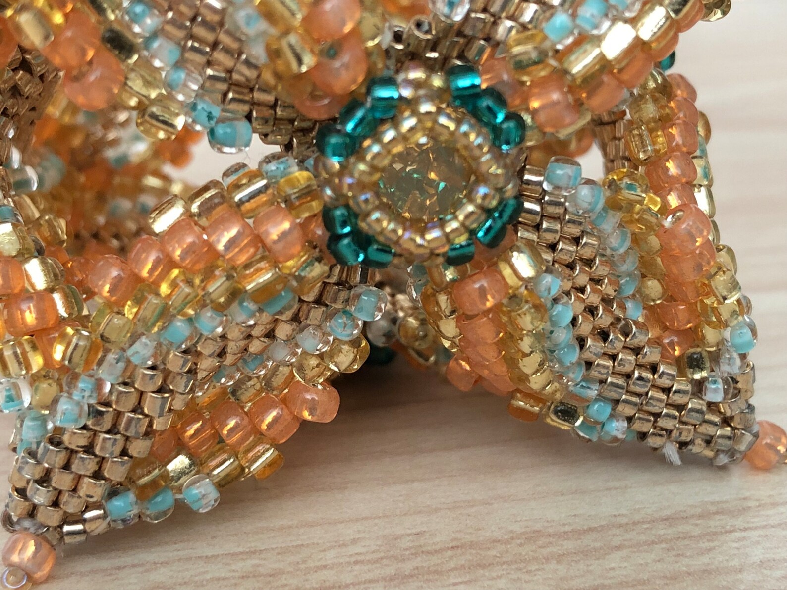 Flower Cube Beadwork Tutorial Peyote Bauble - Etsy