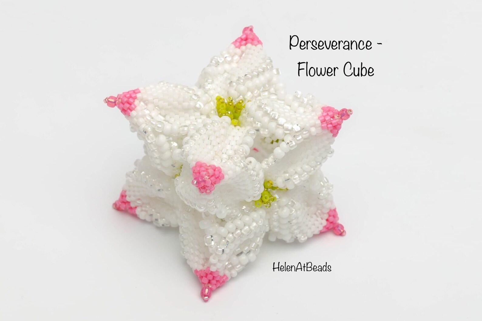 Flower Cube Beadwork Tutorial Peyote Bauble - Etsy