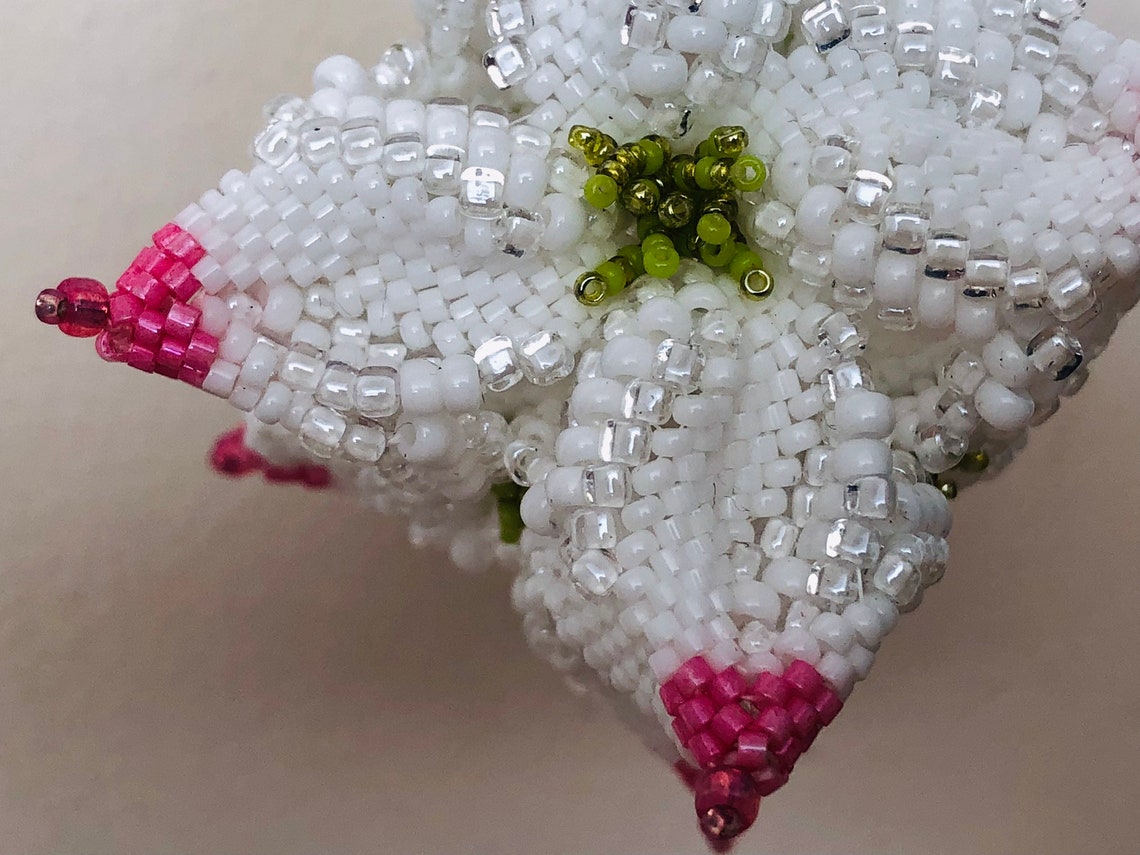 Flower Cube Beadwork Tutorial Peyote Bauble - Etsy
