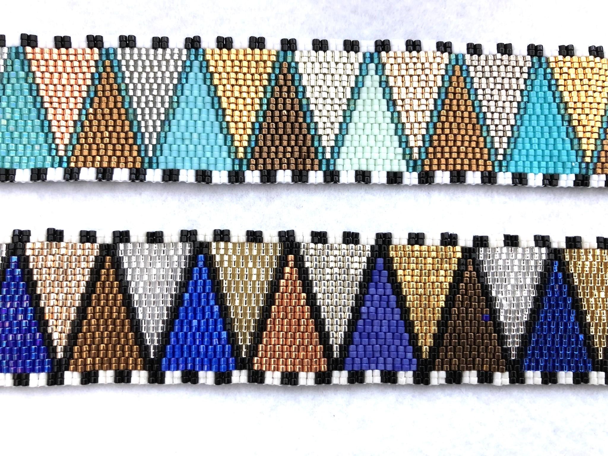 Adele - Peyote Stitch Beadwork Tutorial to Make A Bracelet or Bookmark ...