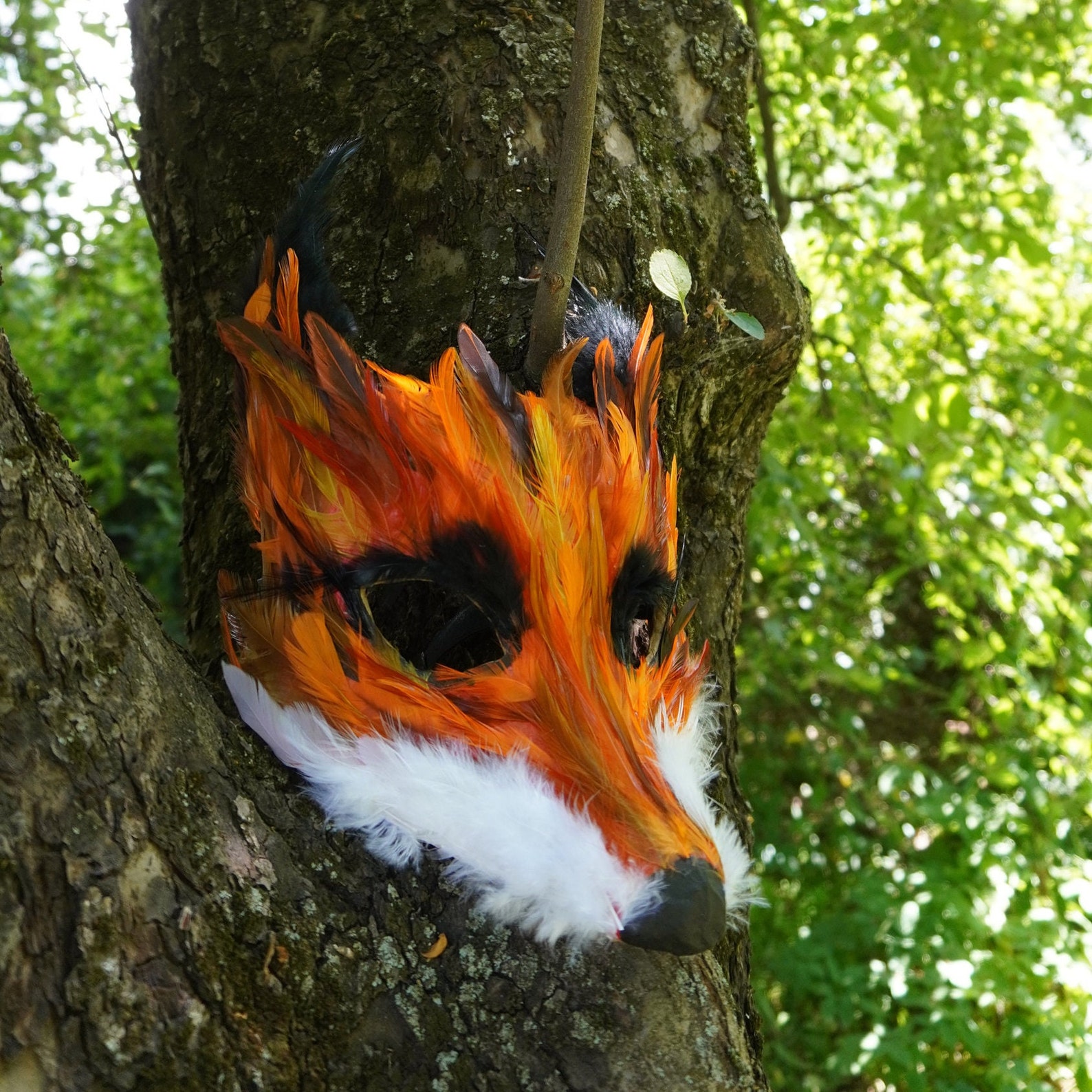 Fox Mask, Carnival Mask, Masquerade Mask, Festive Mask, Papier Mache ...