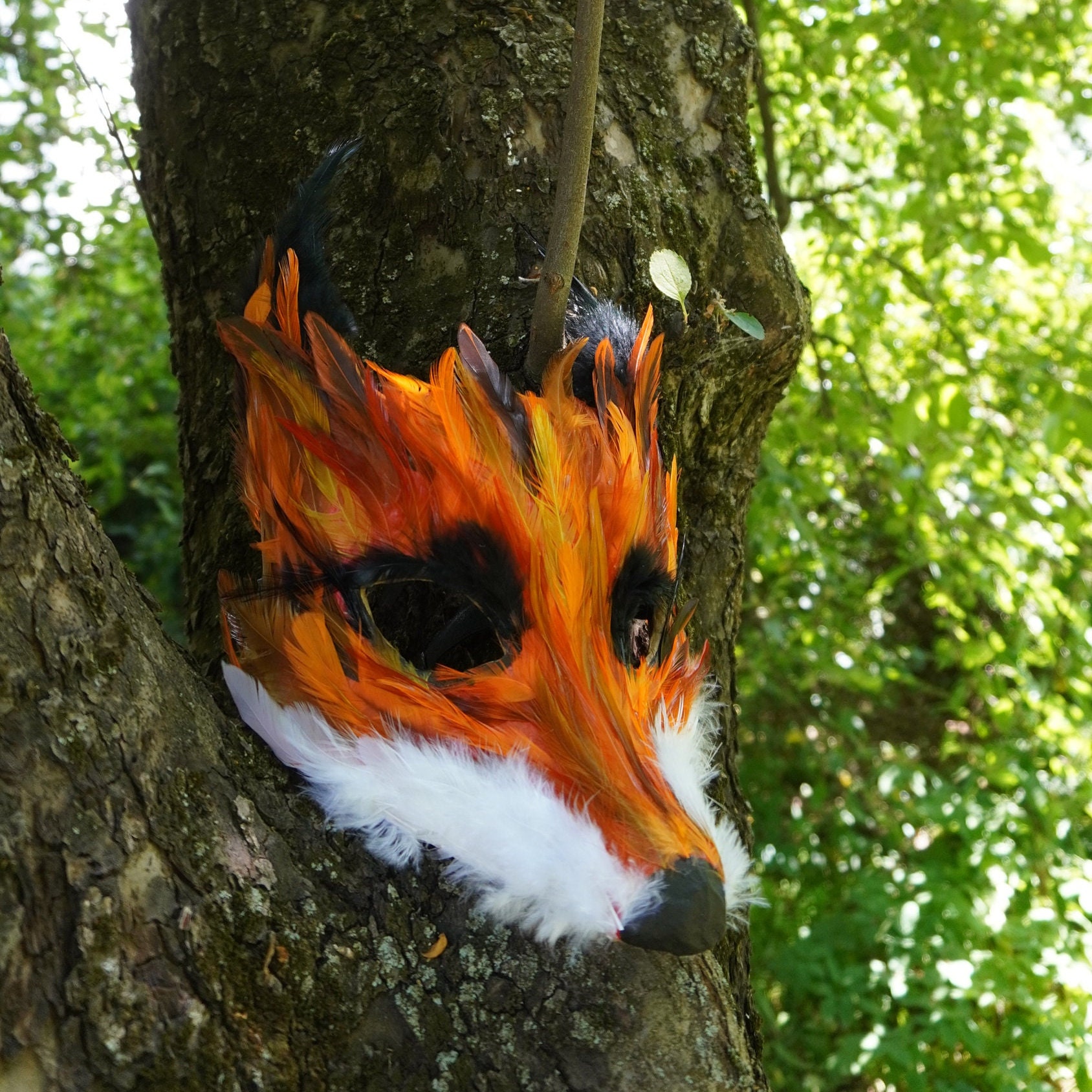 Fox Mask, Carnival Mask, Masquerade Mask, Festive Mask, Papier Mache ...