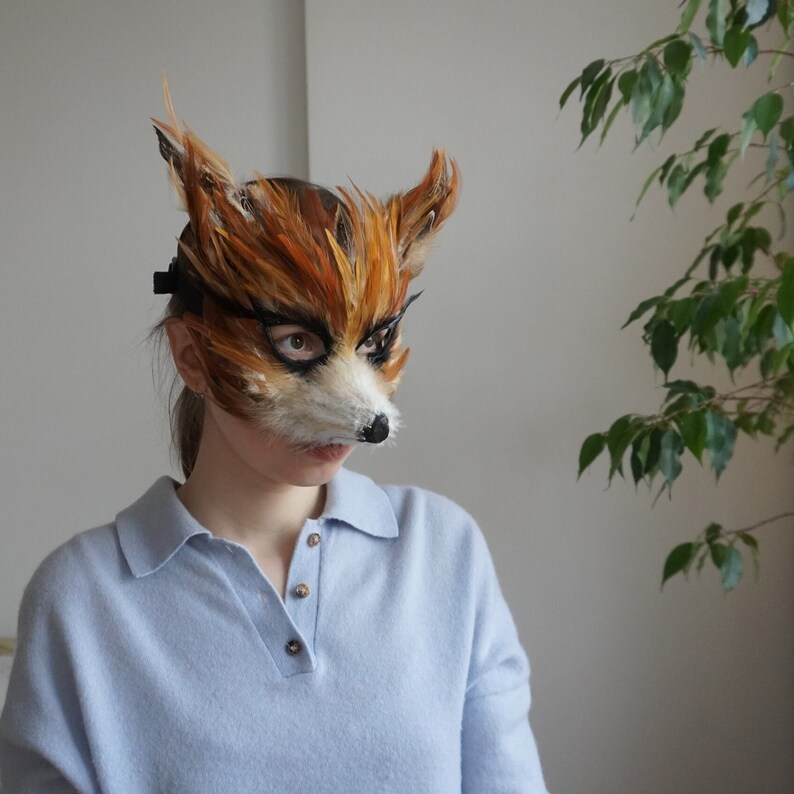 Fox Mask, Carnival Fox Mask, Halloween Mask, Masquerade Fox Mask ...