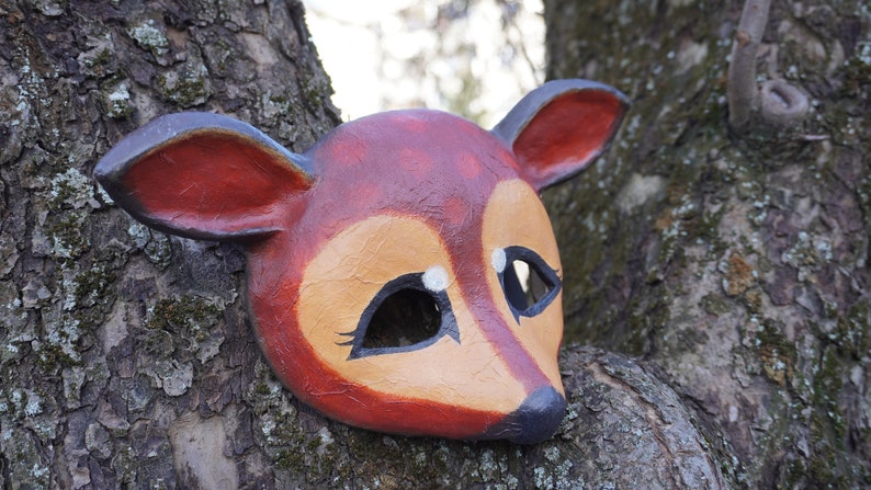 Deer Mask, Carnival Mask, Masquerade Mask, Masquerade Deer Mask, Papier ...