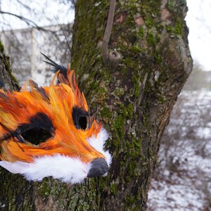 Fox Mask, Carnival Mask, Masquerade Mask, Festive Mask, Papier Mache ...