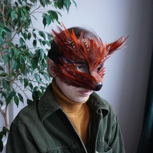 Fox Mask, Animal Mask, Papier Mache Mask, Halloween Mask, Carnaval Mask ...