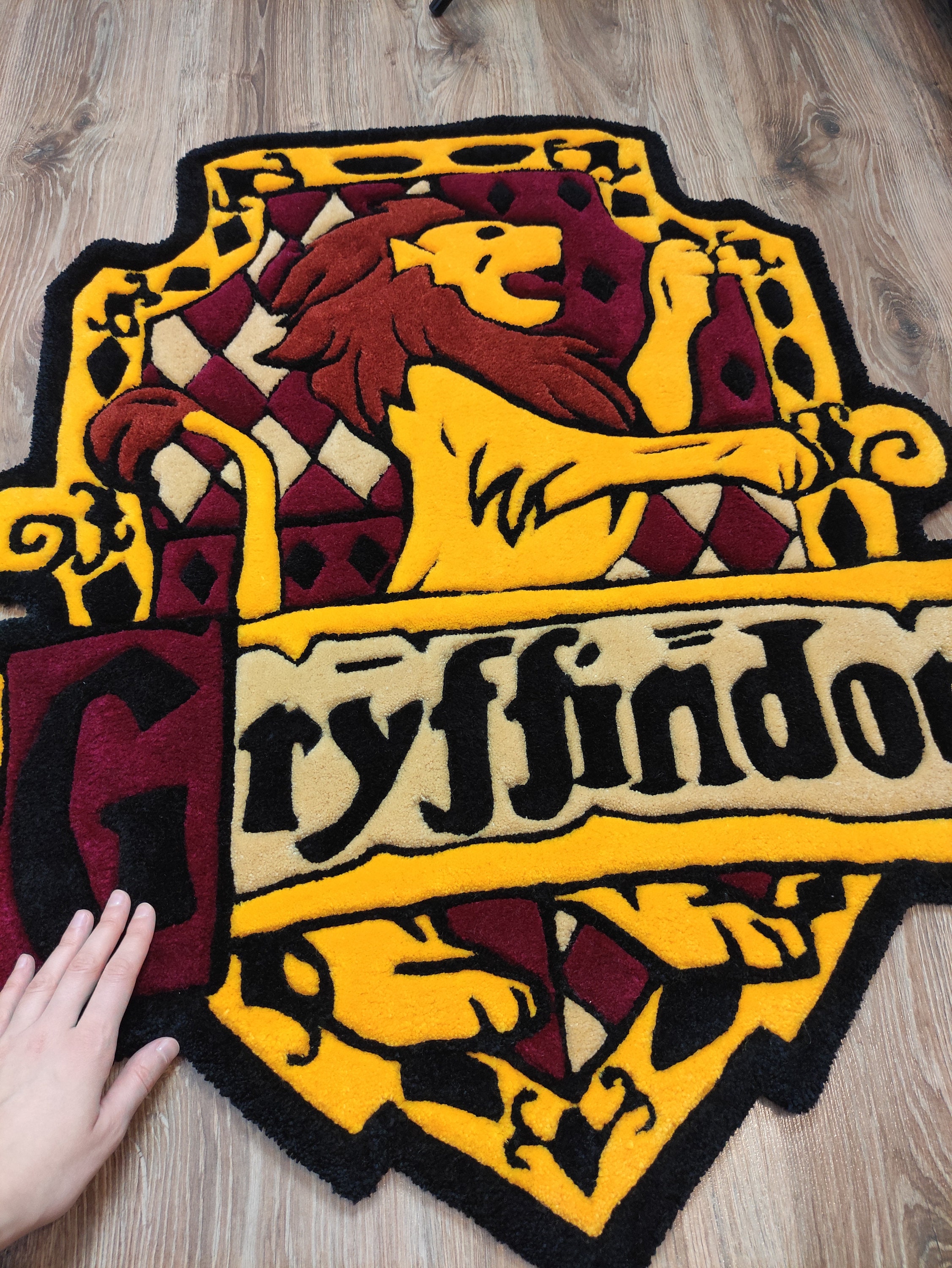 Griffindor Crest Rug, Harry Potter Rug, Harry Potter Tufting Rug ...
