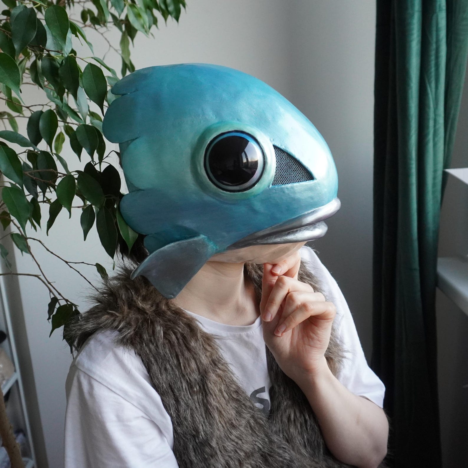 Fish Mask, Sea Creature Mask, Animal Mask, Halloween Mask, Papier Mache ...