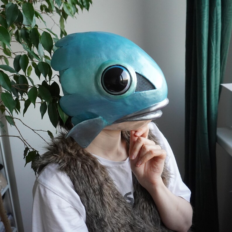 Fish Mask, Sea Creature Mask, Animal Mask, Halloween Mask, Papier Mache ...