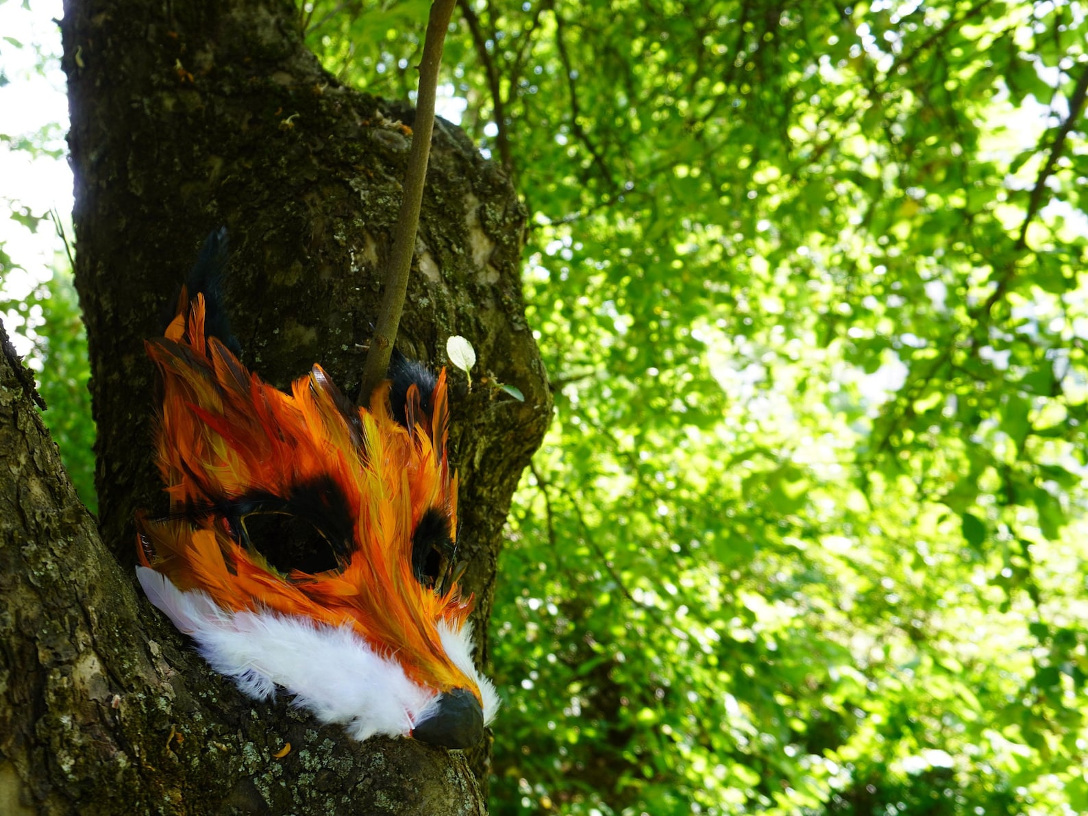 Fox Mask, Carnival Mask, Masquerade Mask, Festive Mask, Papier Mache ...