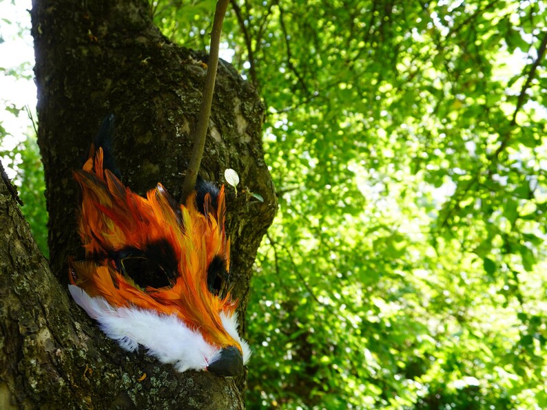Fox Mask, Carnival Mask, Masquerade Mask, Festive Mask, Papier Mache ...