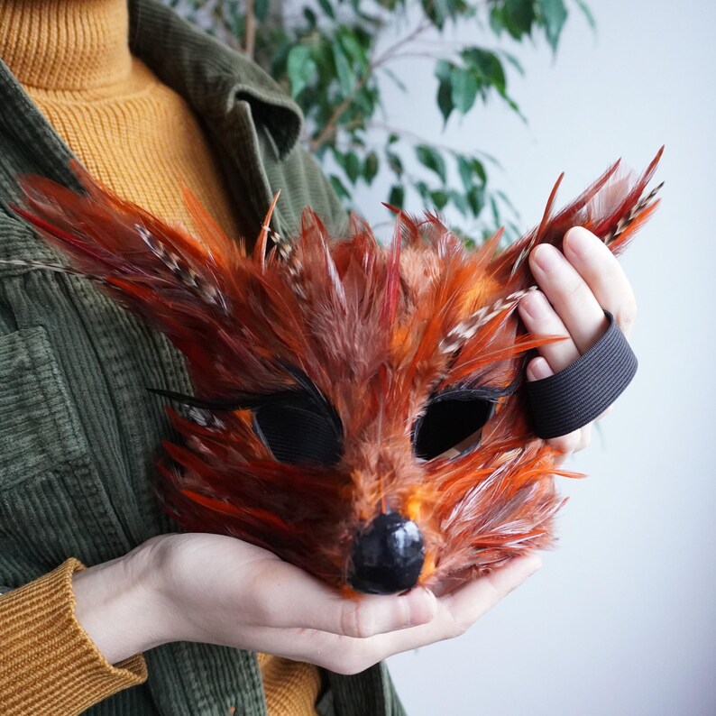 Fox Mask, Animal Mask, Papier Mache Mask, Halloween Mask, Carnaval Mask ...