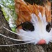 Ginger Cat Mask With Whiskers, Carnival Mask, Red Cat Mask, Masquerade ...