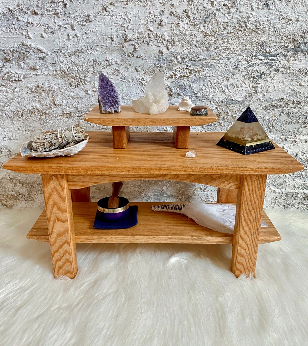 Handcrafted Zen Meditation Altar Shrine Prayer Table Push - Etsy