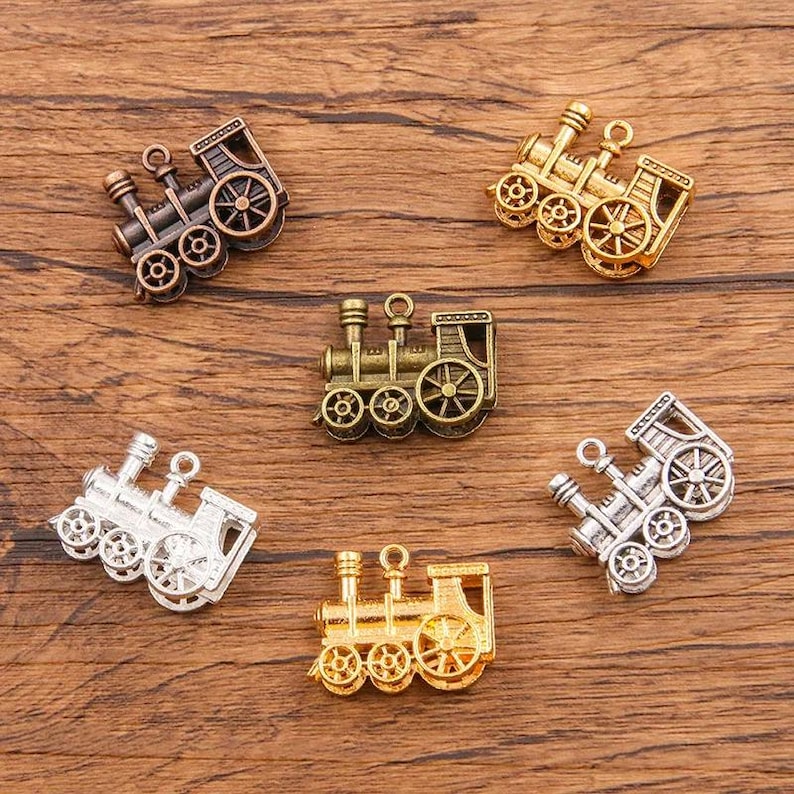 3D Steam Train Charm: Zinc Alloy Pendant, DIY Jewelry Accessory 4053 - Etsy