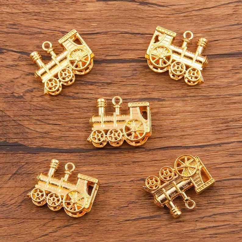 3D Steam Train Charm: Zinc Alloy Pendant, DIY Jewelry Accessory 4053 - Etsy