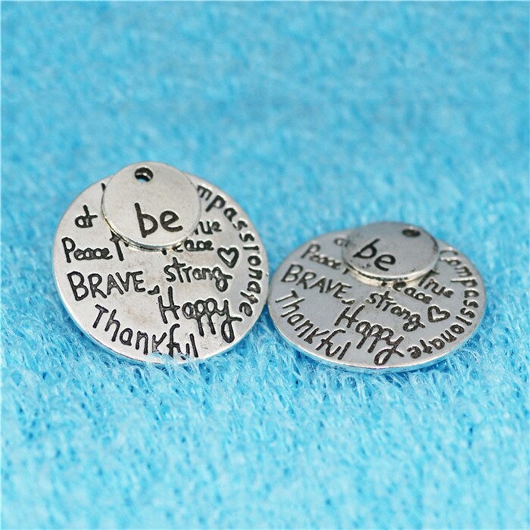 2 Sets Be Brave, Strong, Kind, at Peace, Free, True, Happy, Thankful ...