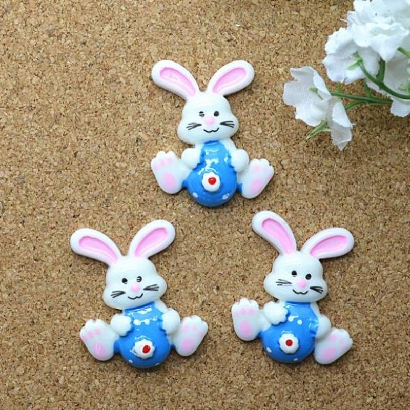 Easter Bunny Flatbacks - Etsy