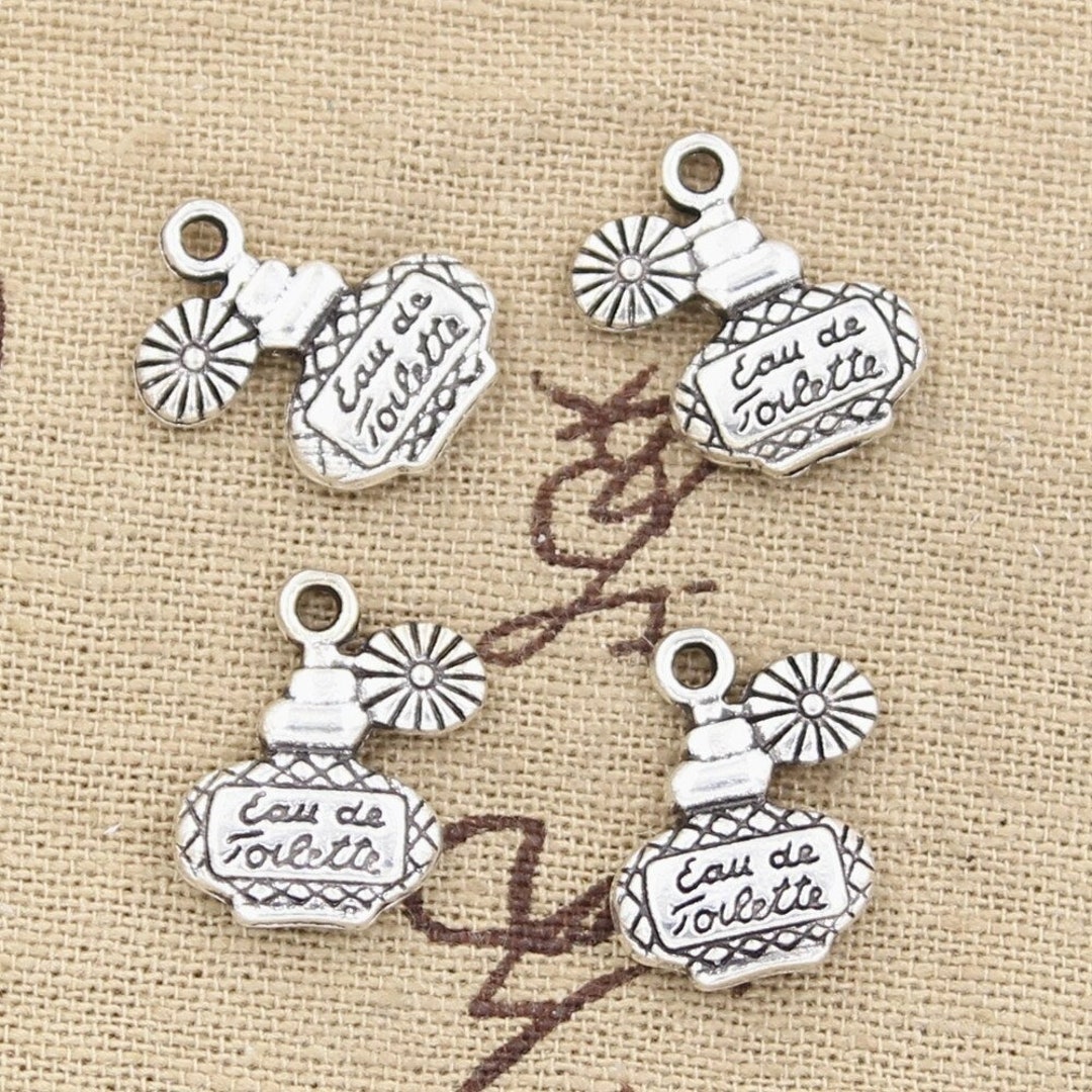 10 Pcs or 50 Pcs, Tiny Perfume Bottle 2-sided Charms, Fragrance Spray ...