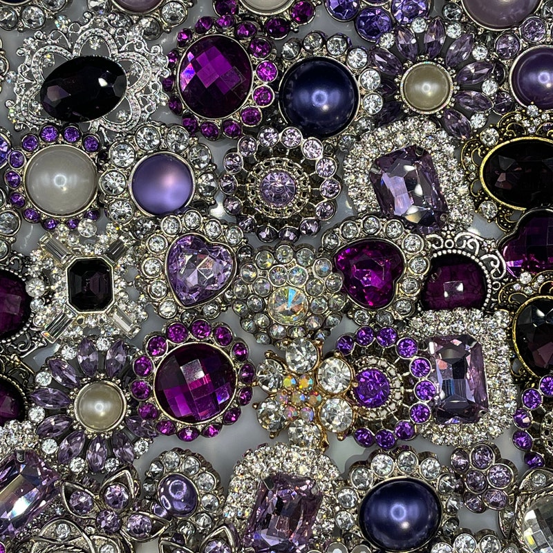 Purple Cabochon Buttons - Etsy