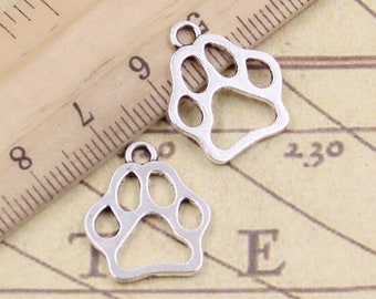 3.5x7mm 24k Shiny Gold Cat Disc, Paw Coins, Paw Bracelet Charms, Small ...