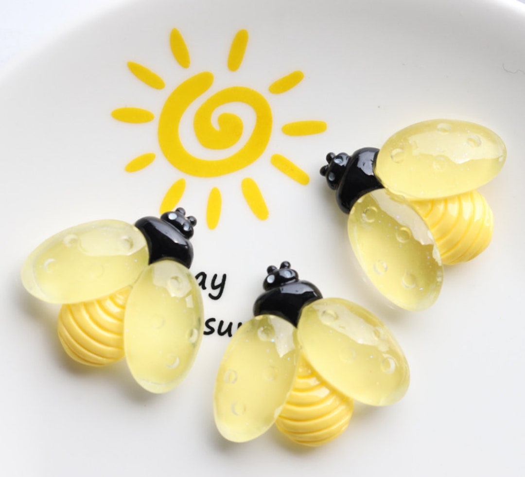 Bee Cabochons, 10 Pcs., Flat Back Bees, Resin Bees 43 - Etsy